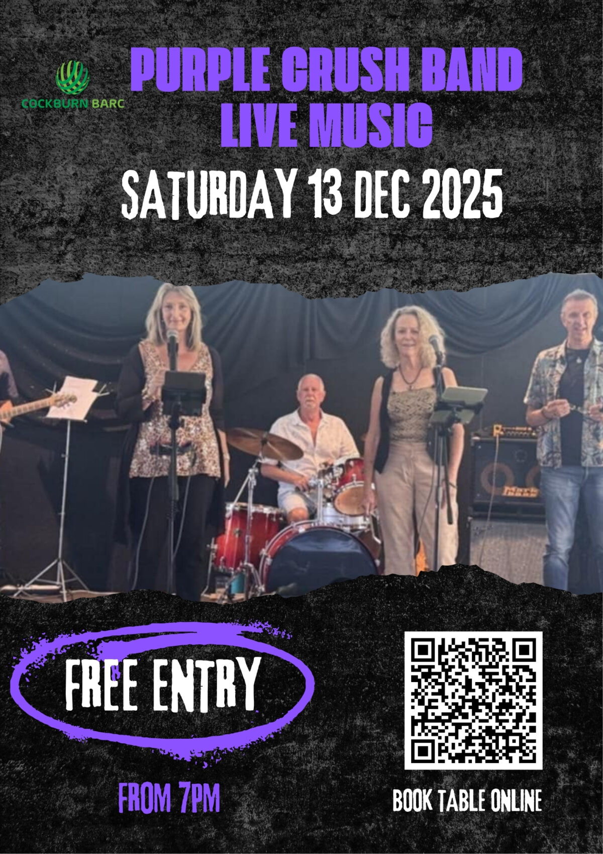 Purple Crush - Saturday 13 Dec - Cockburn BARC